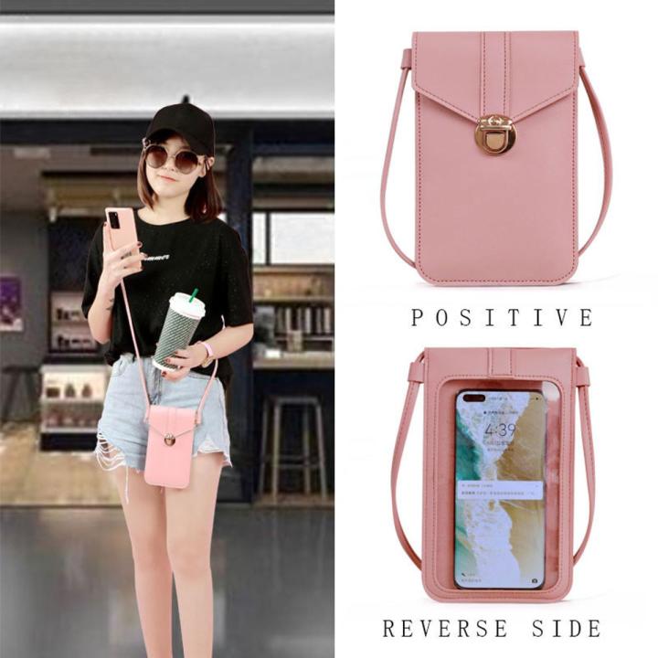 Quality assurance [In Stock] Touchable Screen PU Shoulder Bag Cell ...