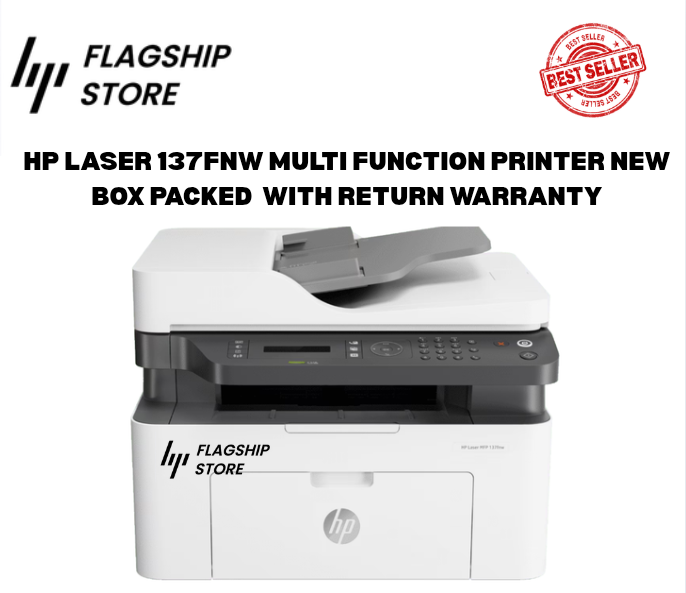 HP Laser 137fnw Multi function Printer With Return Warranty | Daraz.pk