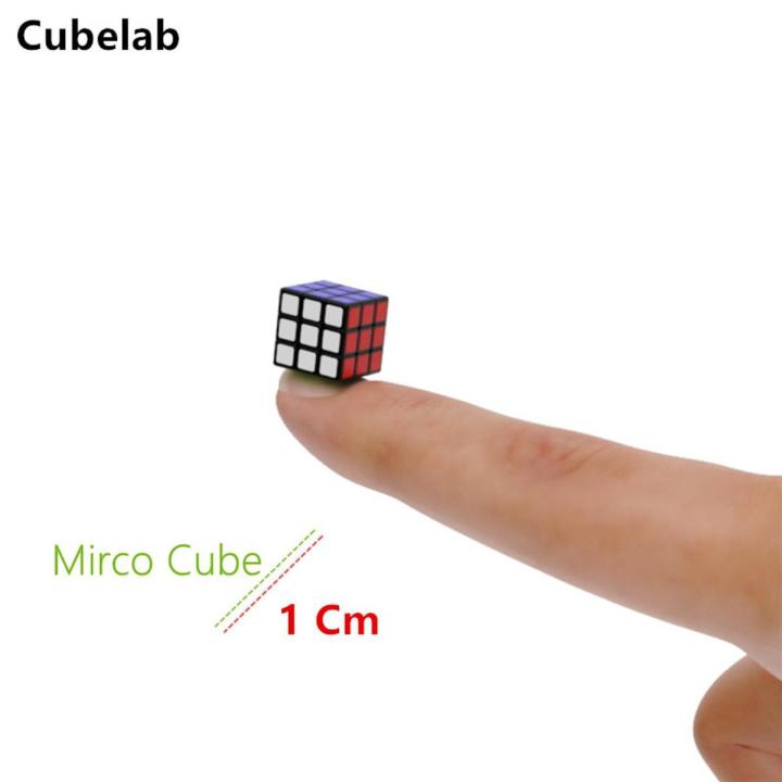 Cubelab 1 Cm Mini Micro Magic Cube Stickers 3x3x3 Tiny 1cm Speed Puzzle ...
