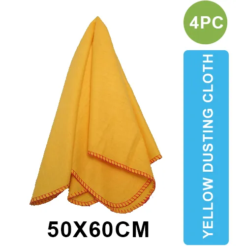 AlClean Pack of 4 Cleaning Dusting Cloth 50cm x 60cm for Home / Car ...