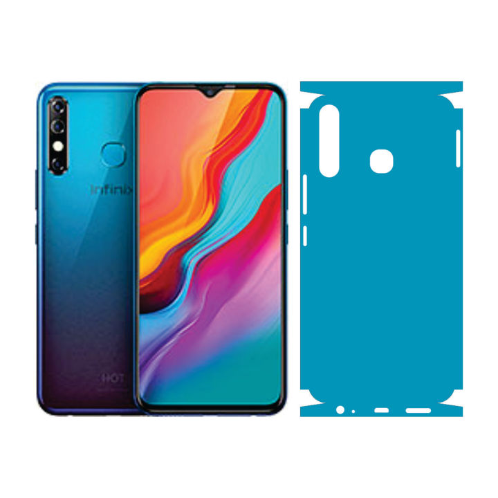 Infinix Hot 8 Back RHINO-0010 Blue-Green Sheet Anti-stain Wrap Cover ...