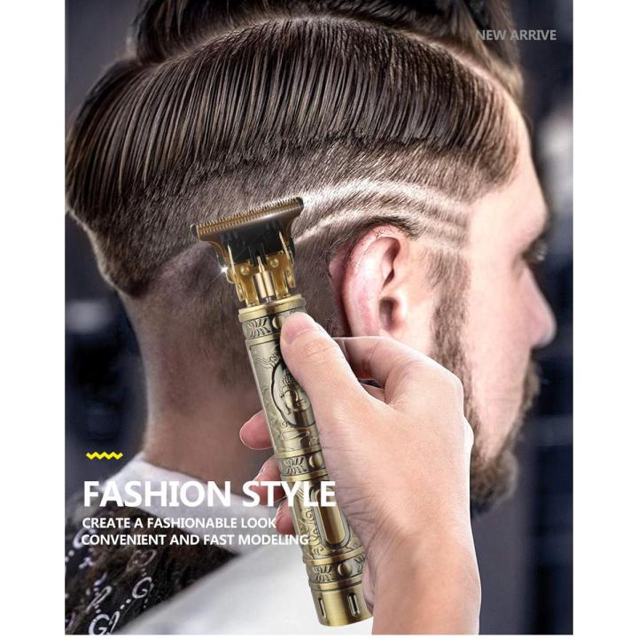 Professional T9 Electric Trimmer Dragon Metal Body Shaver Men's ...