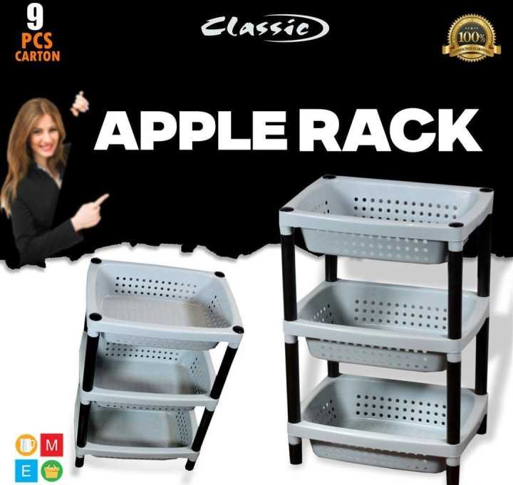 Multi Purpose Plastic Apple Rack | Daraz.pk