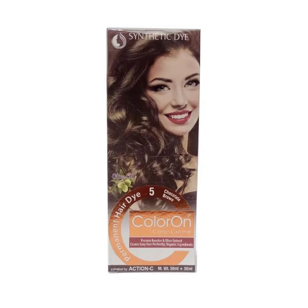 ColorOn Synthetic Dye Hair Permanent Hair Color - Shade 5 (Chocolate ...