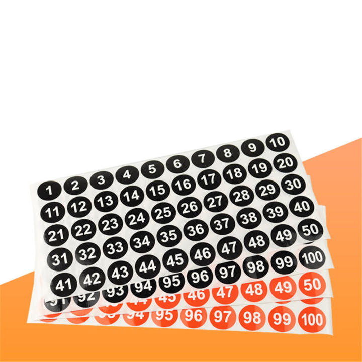 Self-adhesive Number stickers Waterproof Consecutive Consecutive number ...