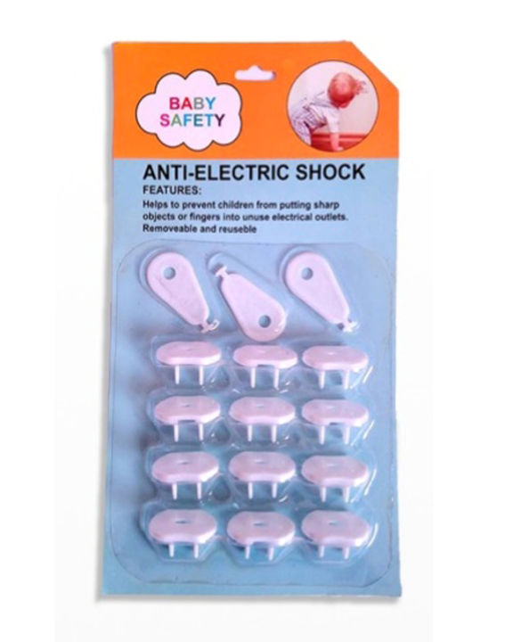 12 Pcs/Set Socket Cap 2 Holes Electric Plug Protector Baby Care ...
