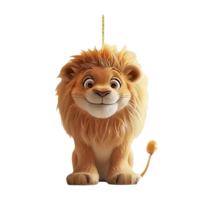 Mirage Lion Car Pendant Vibrant Lion Shape Car Pendant Universal Fit ...