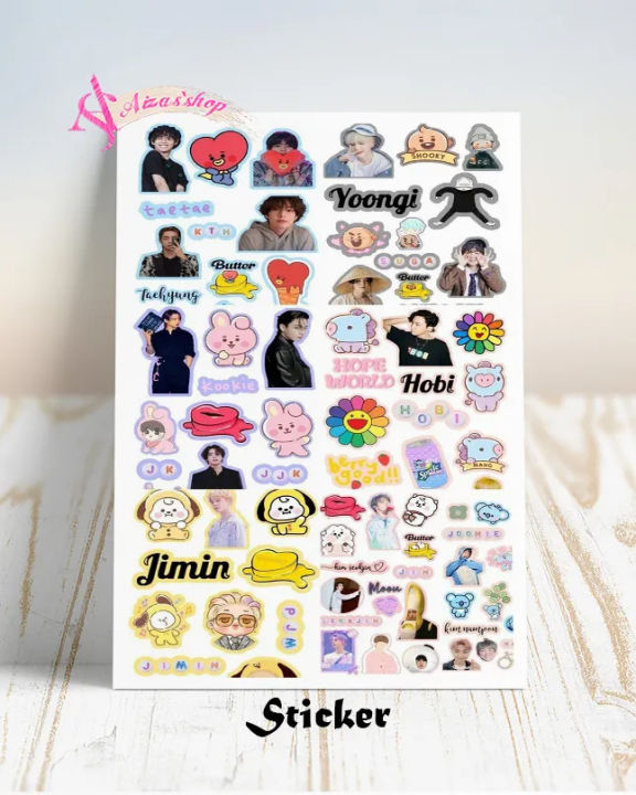 Bts uncut sticker sheet | Daraz.pk