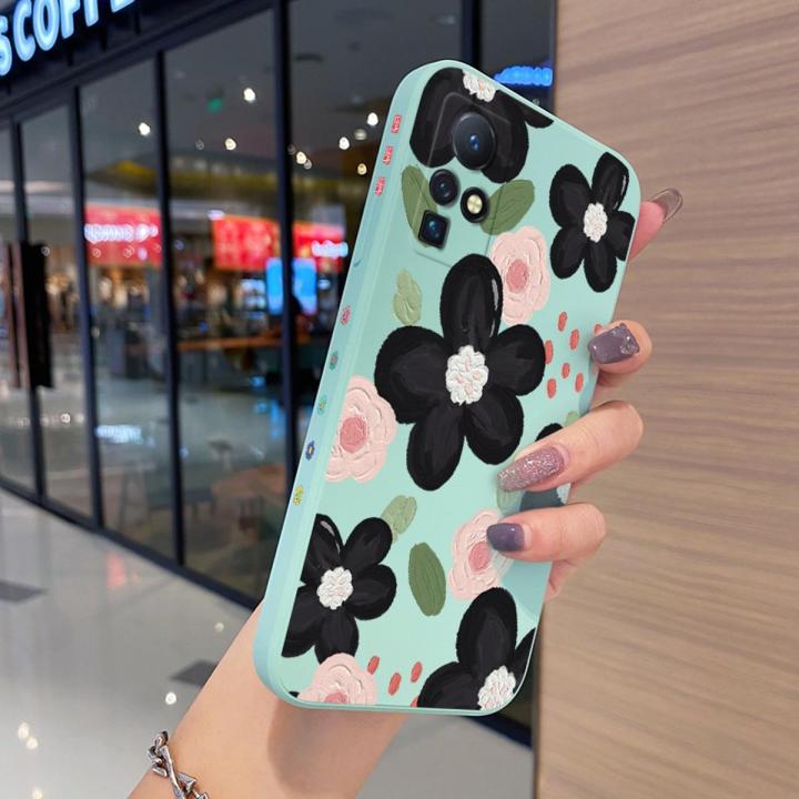 dienya for Infinix Zero X Pro Case Cartoon Fashion Flower Thin New ...