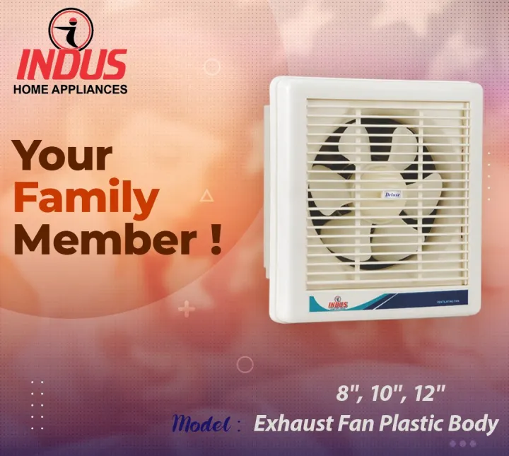 Indus Exhaust Fan Plastic Body 10 Inches AC-220V | Daraz.pk