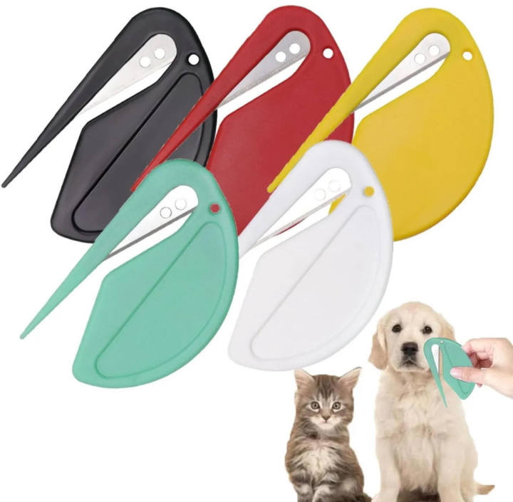 01 pcs Pet Knot Cutter, Colorful Perfect De-tangling Tool For Cats ...