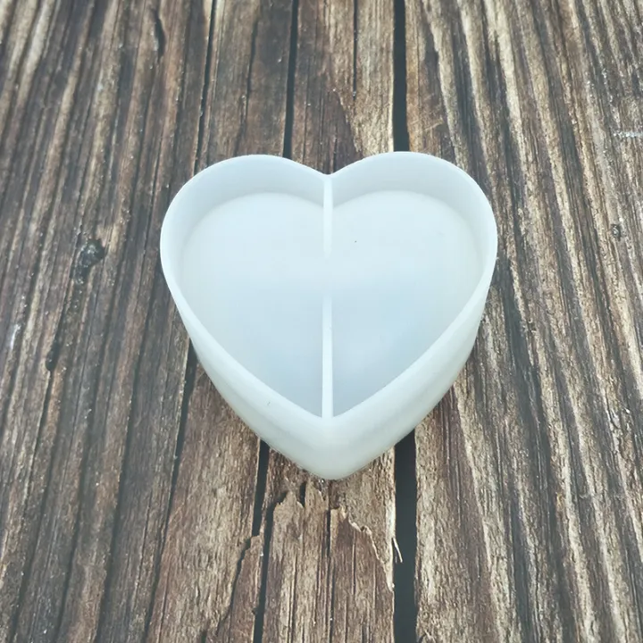 Plaster Love Heart Silicone Mold Handmade Gypsum Aroma Aroma Gypsum ...