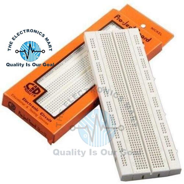 GL-12 830 Points Solderless Breadboard Prototype Board In Pakistan | Daraz.pk