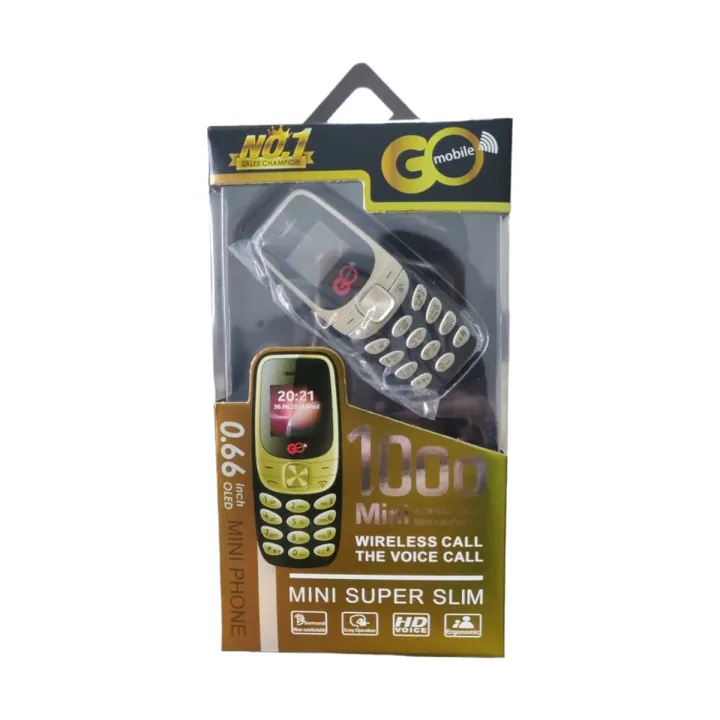 Go Mobile Mini G1000 – Ultra Compact Pocket Mobile – Dual SIM – Long ...