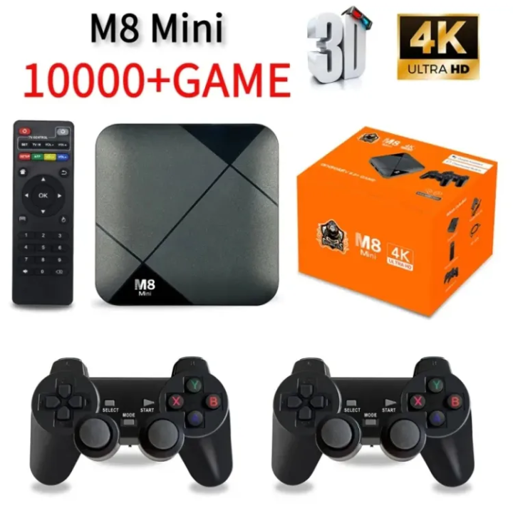 M8 Mini Game Player Android 10.0 TV Box S905 64GB Storage, 10000 Games ...