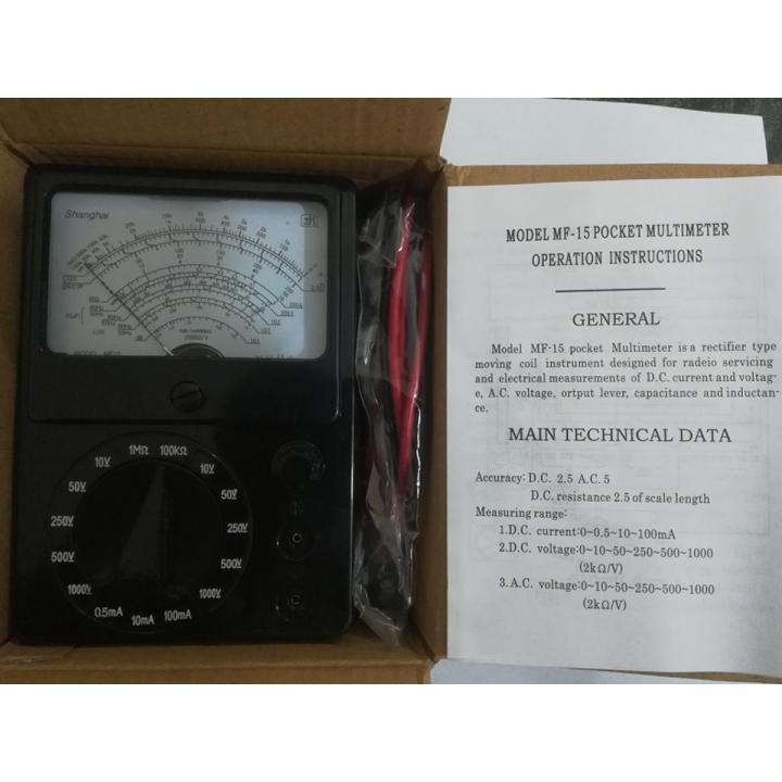 MF15 – Analogue Multimeter – Black | Daraz.pk