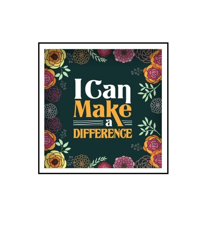 Frame Decor Wall Art Digitally Reproduced Photo I can make a Difference ...