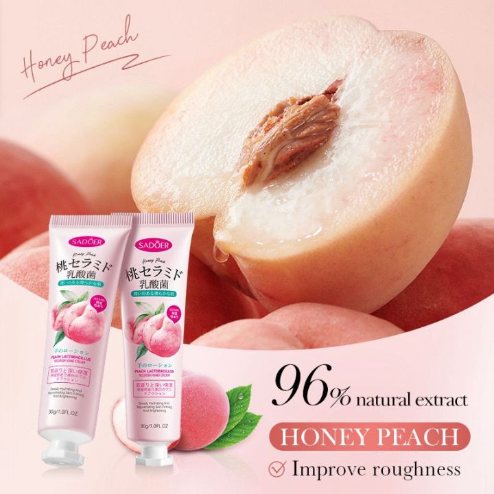 Honey Peach 🍑 Lactobacillus Hydrate Hand Cream 50ml | Deep Moisturizing ...