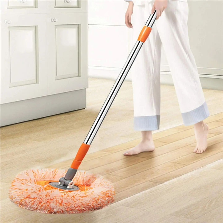360° Microfiber Flat Mop | Wet & Dry Cleaning | Extendable Stainless ...