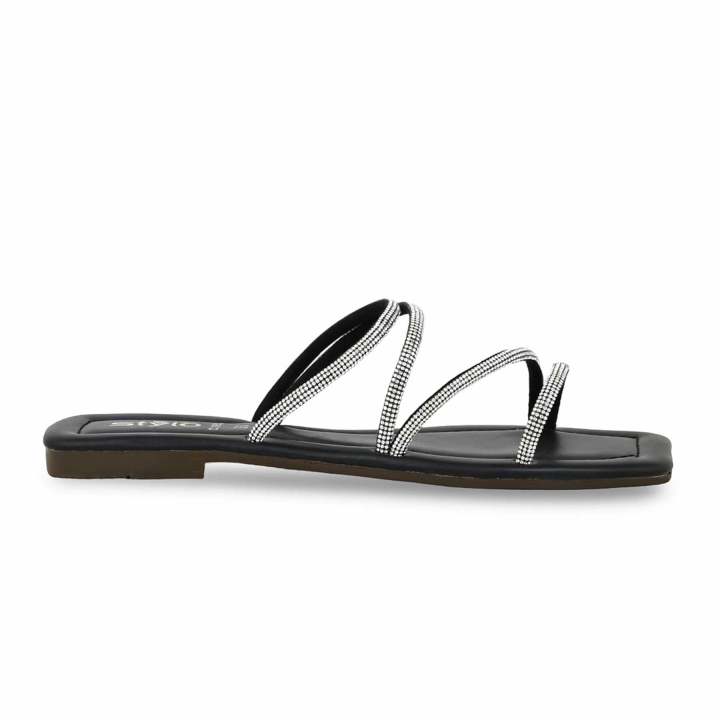 Stylo Black Casual Chappal CL1892 Black Chappals For Women / Women ...