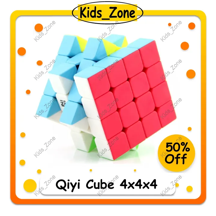 Original Stickerless Qiyi Cube 4x4 - Professional 4x4 Rubiks Cube with ...