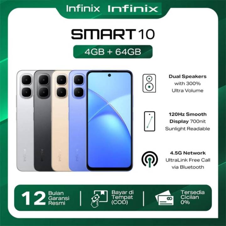 Infinix Smart 10 – 4GB RAM 64GB ROM – 5000mAh Battery – 6.6"/6.67" HD+ ...