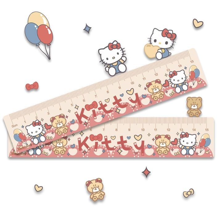 Creative Melody Kuromi Cinnamoroll 15cm Drafting Straight Ruler DIY ...
