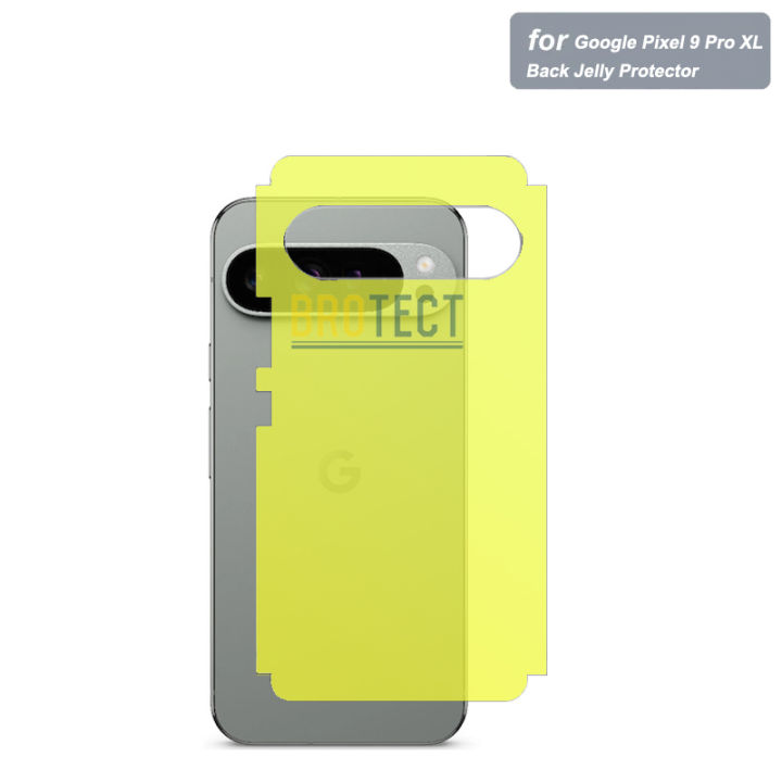 Google Pixel 9 Pro XL Back Protector Hydrogel Soft Jelly Film ...