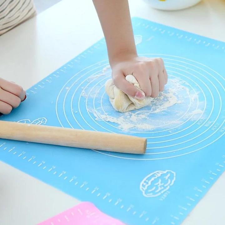 1 pcs Non-Stick Flour Silicone Baking Roti Mat 40cm x 50cm , Pastry ...