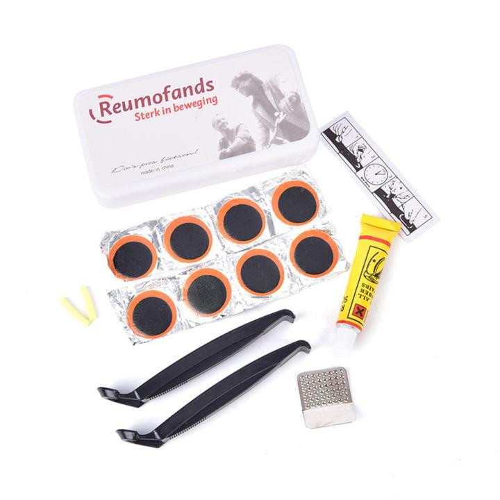 Bike Tyre Tube Bicycle Puncture Repair Tool Kit with box Cycle Lever ...