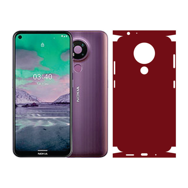 Nokia 3.4 Back Paper 0542 Burgundy Sheet Anti-stain Wrap Cover | Daraz.pk