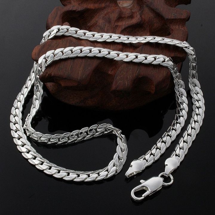 Personality Woman Men Fashion 20Inch 5mm Side Chain Necklace Jewelry ...