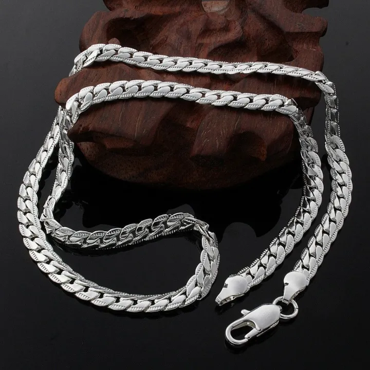 Personality Woman Men Fashion 20Inch 5mm Side Chain Necklace Jewelry ...