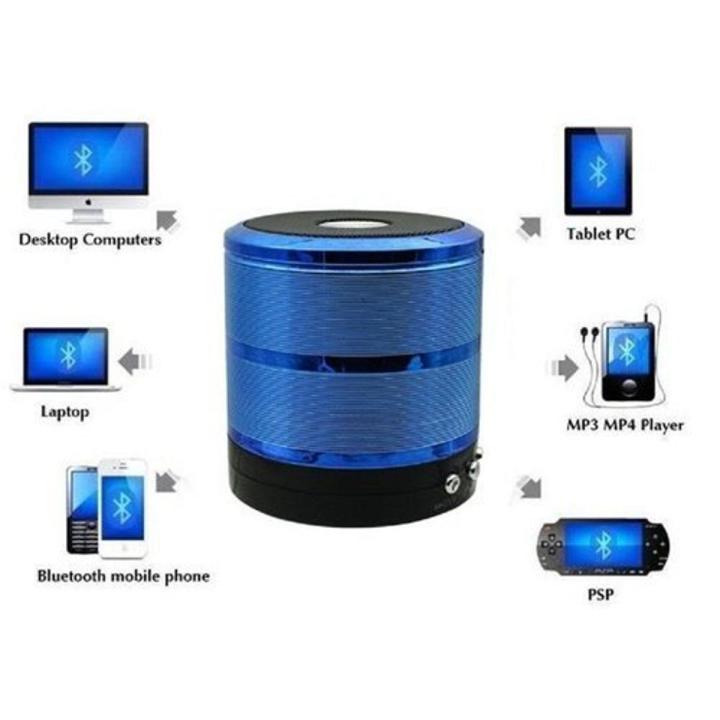 Mini Speaker with Bluetooth USB AUX Wireless FM Memory Card Multicolor ...