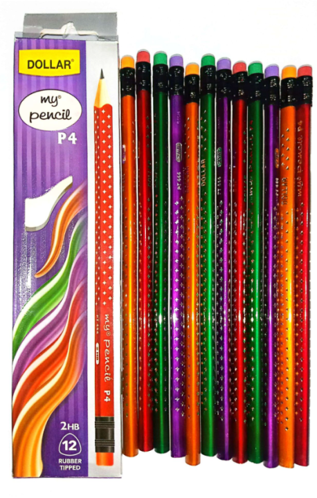 Dollar My pencil P4 444 with eraser (12pcs pack), Dollar my Pencil ...