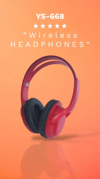 YS-668 Wireless Bluetooth Headphones- bass boosting - high fidelity ...