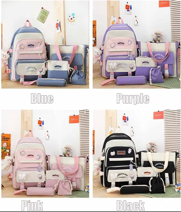 Backpack Set of 4 School Bags for Girls Cute Back to School Bag | high ...