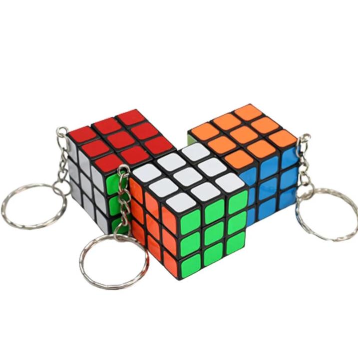 key chain Cheap Quality Small keychain Rubiks Cube 3x3, Stickered cube ...