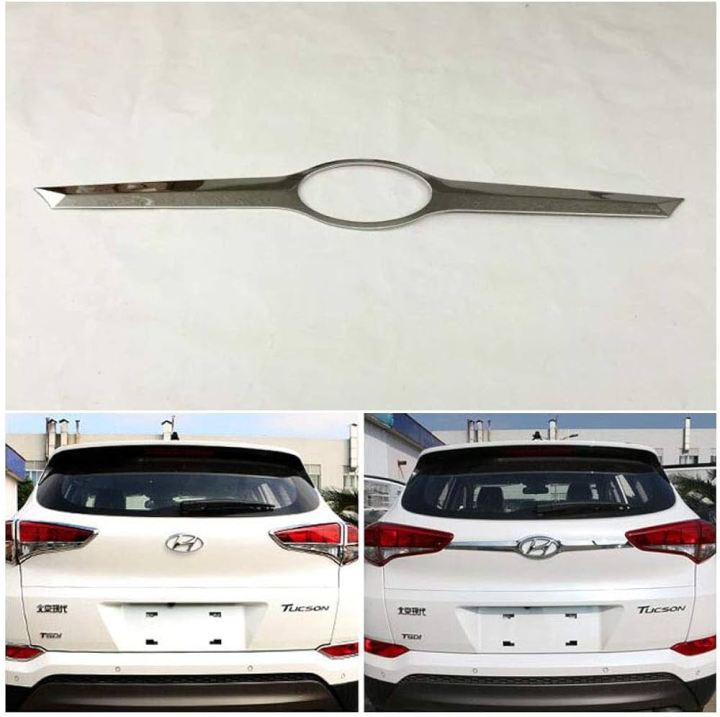 For Hyundai Tucson 2021 Car Styling Trunk Lid Cover ABS chrome Rear ...