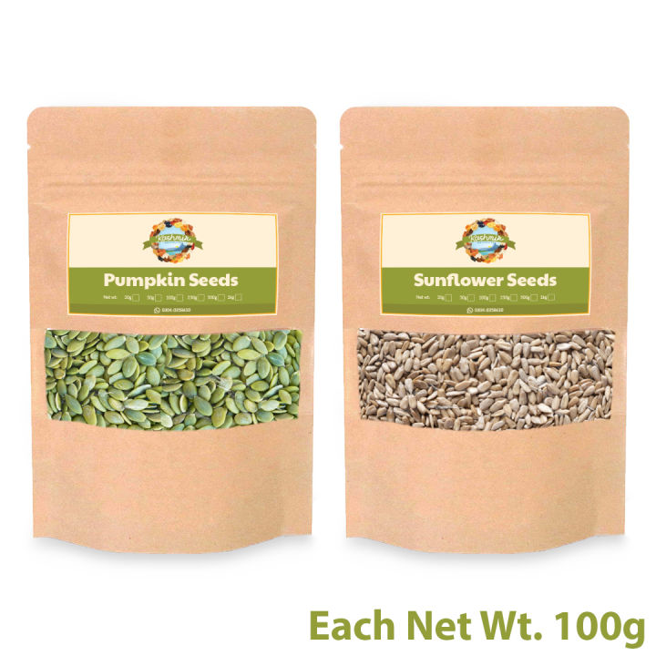 Pack of 2 Seeds Without Shell / Pumpkin Seeds / Sunflower Seeds - 100g ...