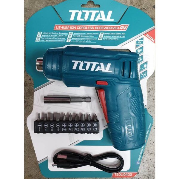 Total TSDLI0402 Lithium-Ion cordless screwdriver | Daraz.pk