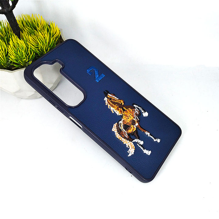 Infinix Hot 50 Santa Barbara Polo Back Case (Navy Blue) Leather Phone ...