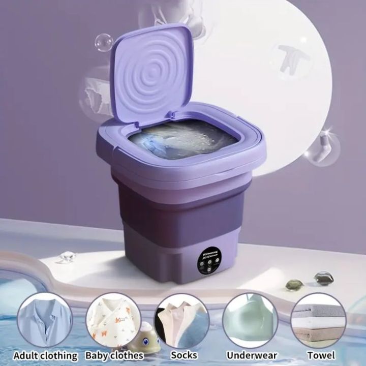 Mini Portable Washing Machine with Dryer | Compact Automatic Washer for ...