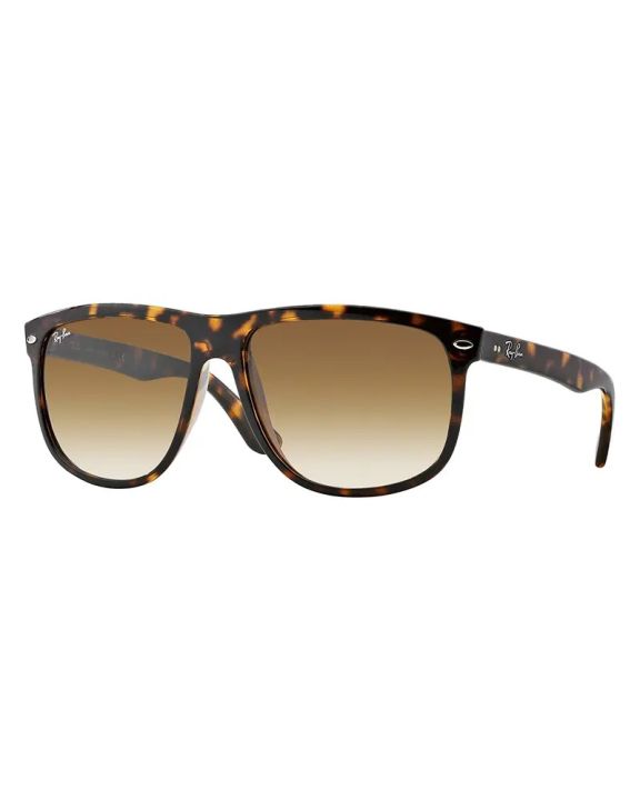 Ray-Ban Boyfriend Square Acetate Polished Light Havana Frame Light ...
