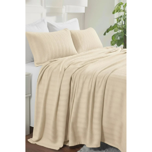 Thrown Blanket with pillow covers – (210x240 cm) | 100% Cotton Weave ...