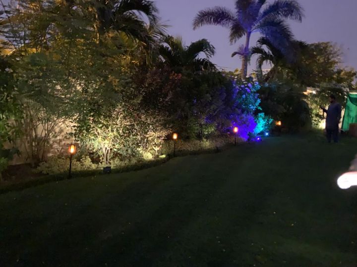 3W SOLAR FLAME BOLLARD LIGHT FL-FB-49 | Daraz.pk