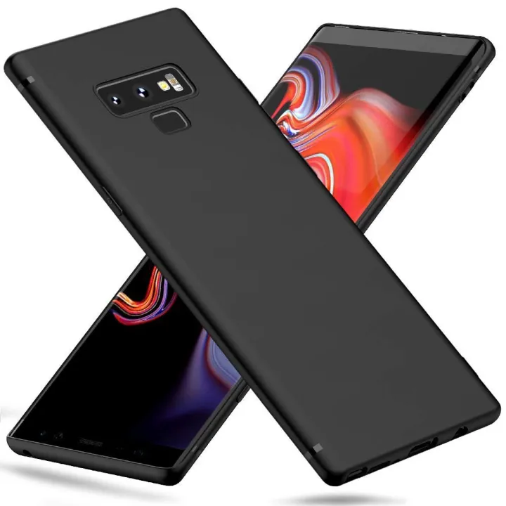 Samsung Note 9 Matte Black Soft Silicon Back Cover | Daraz.pk