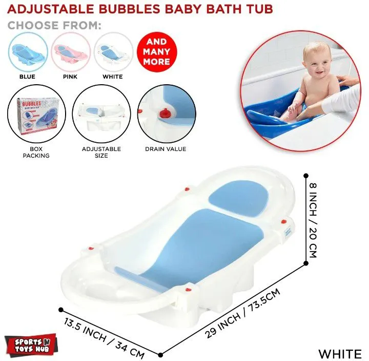 Bubbles Baba and Baby Bath Tub,Portable Folding & Spacious Baby Bathtub, Large Size (Box packed ...