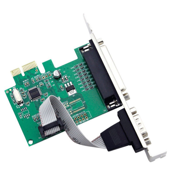 Eitgzwas Rs232 Rs 232 Serial Port Com And Db25 Printer Parallel Port Lpt To Pci E Pci Express Card