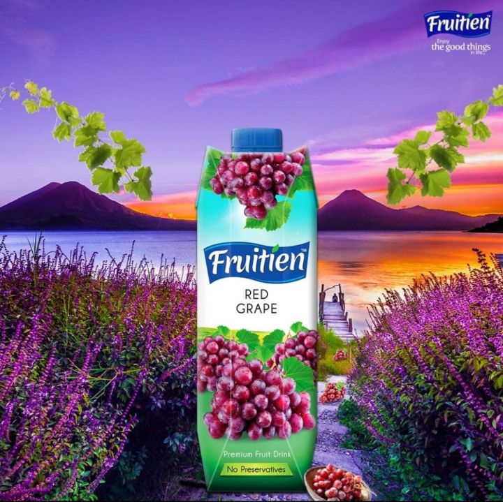 Fruitien Nectar Red Grapes Juice 1000ML (Pack of 12) | Daraz.pk